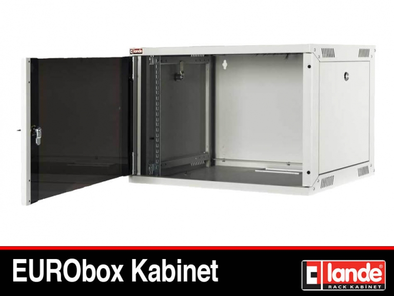 EURObox Duvar Tipi Kabinet 7U, 9U, 12U, 16U RAL 9005 - Perpa Haber