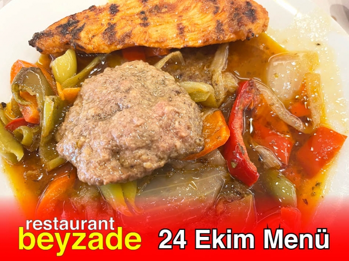 24 Ekim 2025 Menü Köfte, Tavuk, Et, Sebze Çeşitleri - Perpa Haber